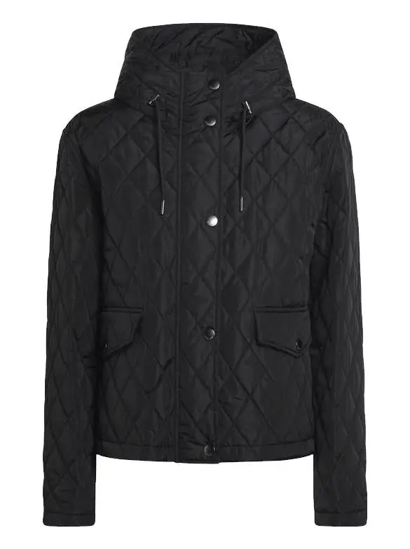 Burberry Cropped Quilted Jacket - Black