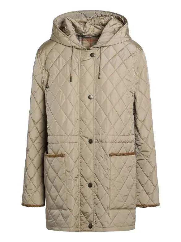 Burberry Quilted Nylon Coat - Beige