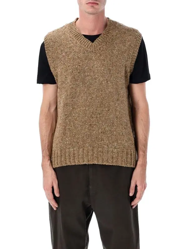 Howlin' Cosmic Spiele Wool V-neck Slipover - Beige