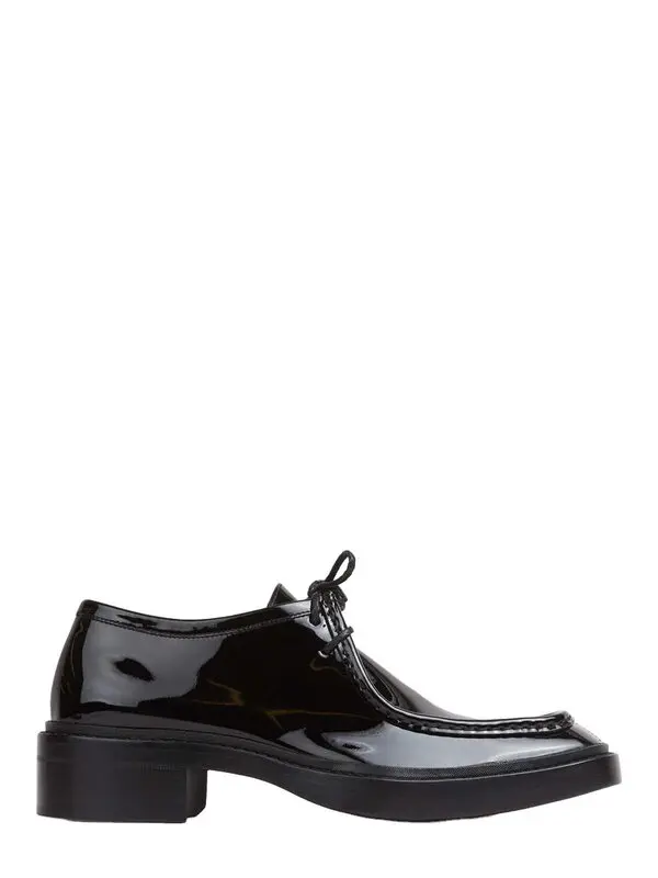 Saint Laurent Mezzo Vitello Vernice Cristal Shoes - Black