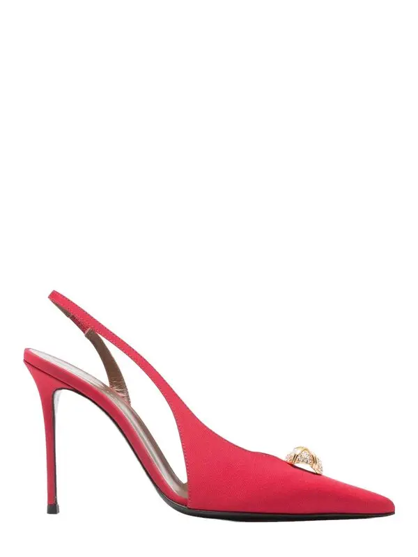 GIUSEPPE ZANOTTI Carole Slingback Pumps - Red