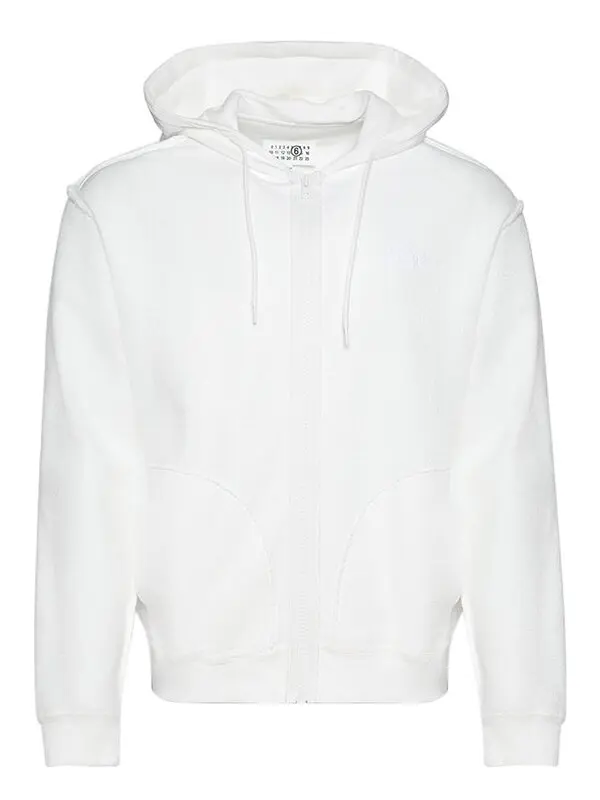 MAISON MARGIELA Cotton Sweat Jacket - Off White