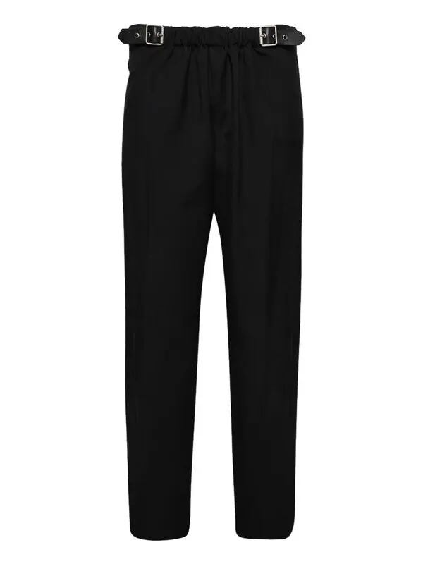 Loewe Belted Wool Trousers - Black
