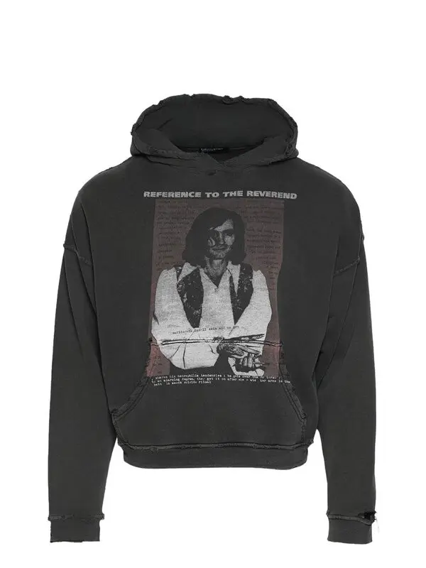 Enfants Riches Déprimés Reverend Printed Hoodie - Black