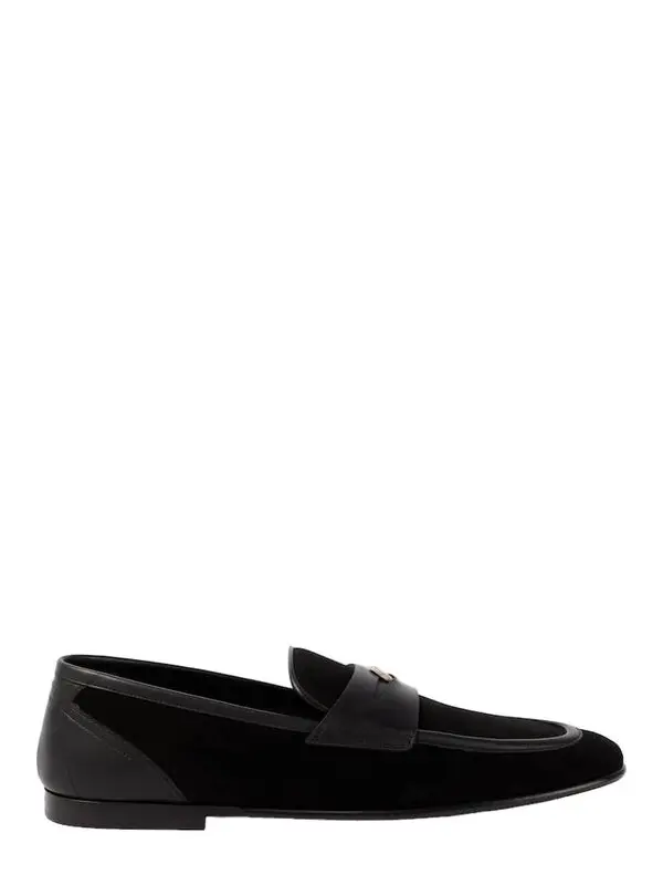 Dolce & Gabbana Ariosto Suede Loafers - Black