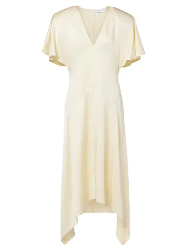 Stella McCartney Satin Midi Dress - White