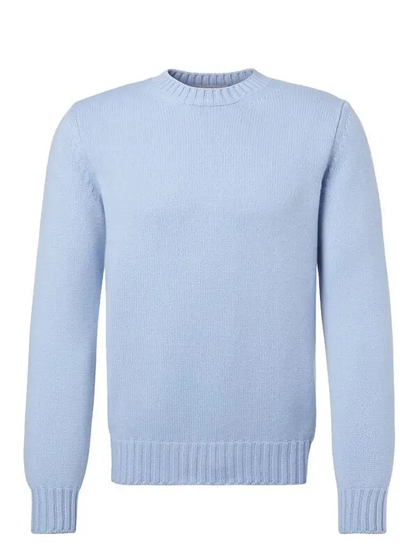 SAMAN AMEL Gio Cashmere Sweater - Blue