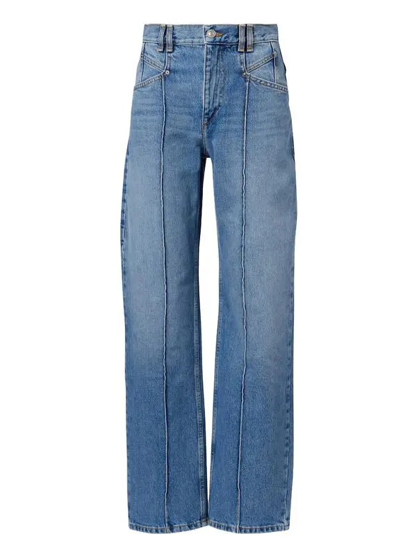 Isabel Marant Drolane High-rise Straight Jeans - Blue