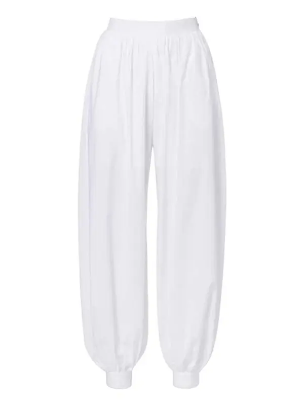 ROTATE BY BIRGER CHRISTENSEN Nicola High-rise Balloon Pants - White