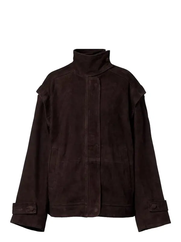 Remain Birger Christensen Kamala Oversized Suede Jacket - Brown