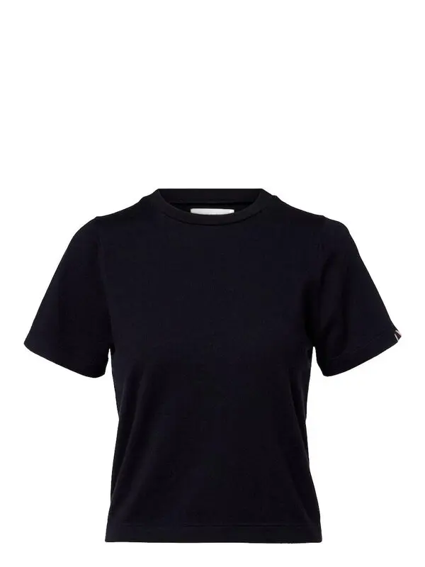 EXTREME CASHMERE X Tina Cotton And Cashmere T-shirt - Black