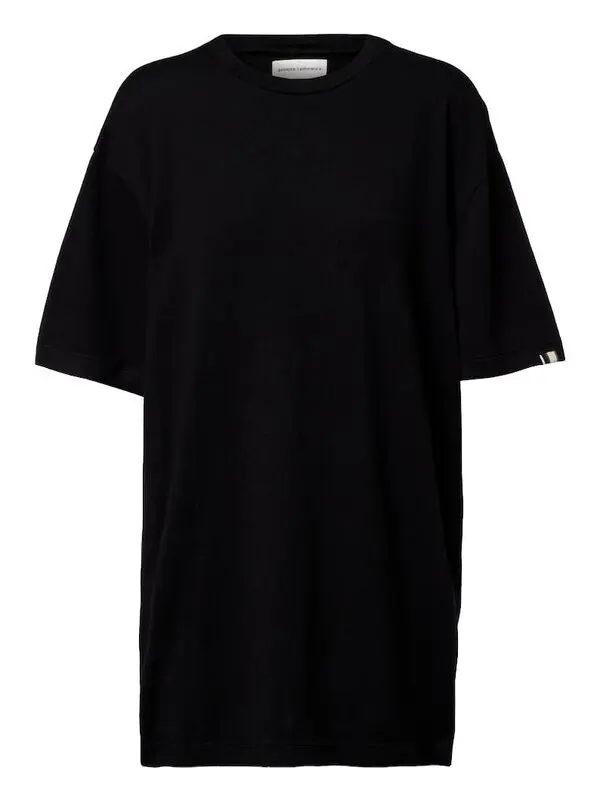 EXTREME CASHMERE X Rik Oversized Cotton And Cashmere T-shirt - Black