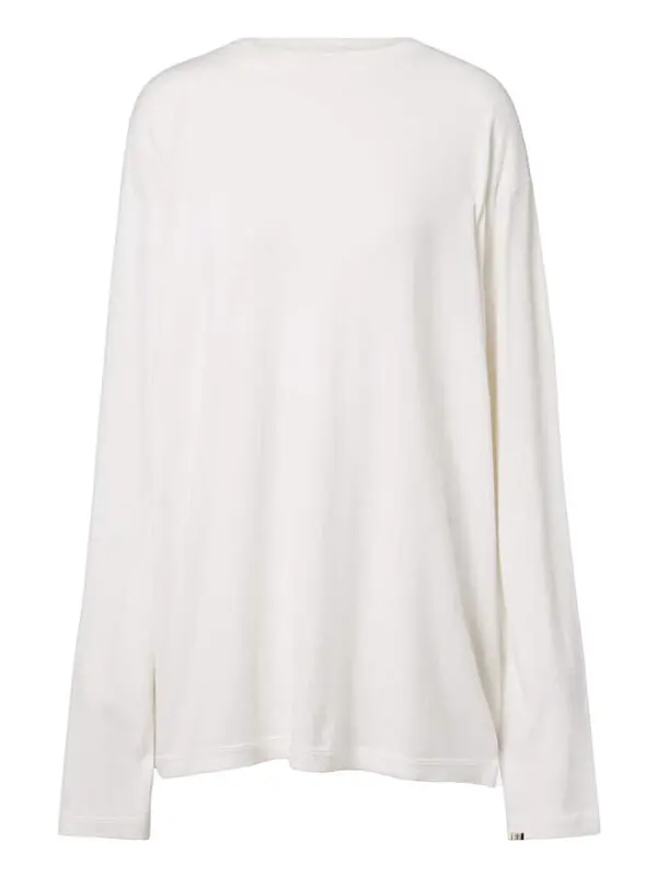 EXTREME CASHMERE X N°452 Rock Cotton And Cashmere Top - White