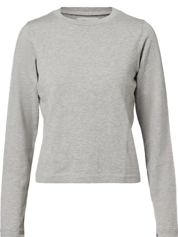 EXTREME CASHMERE X N°451 Lisa Cotton And Cashmere Top - Grey