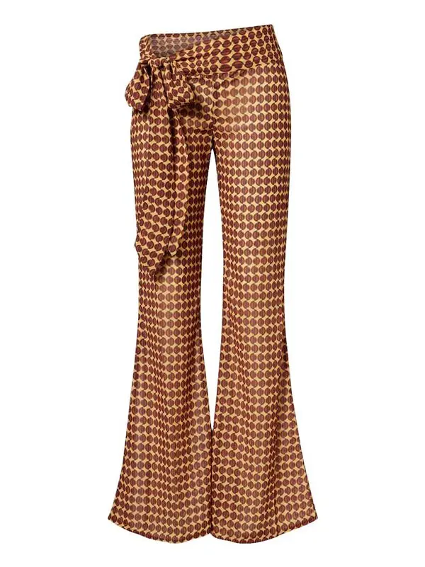 BANANHOT Bowie Printed Flared Pants - Multicoloured
