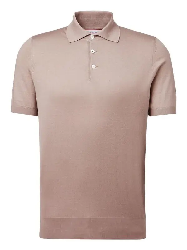 Brunello Cucinelli Cotton Polo Shirt - Beige