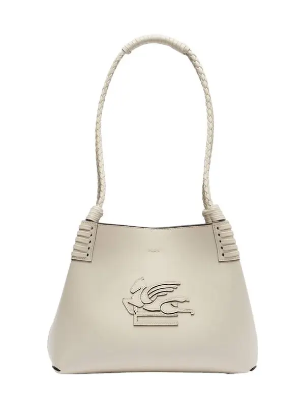 Etro Libra Leather Shoulder Bag - White