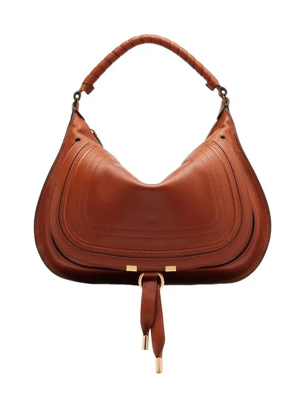 Chloé Marcie Small Shoulder Bag - Brown