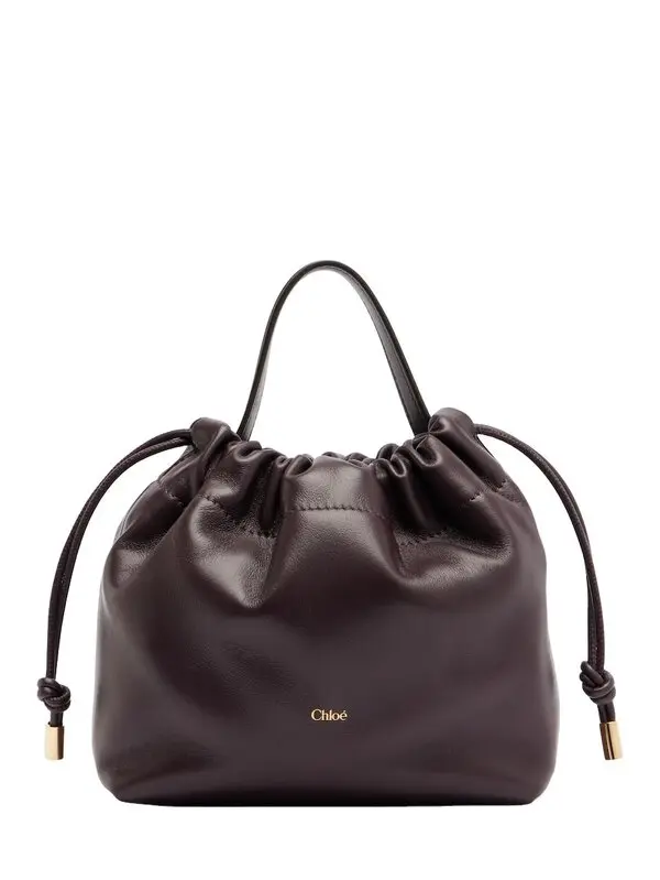 Chloé Mini Leather Shoulder Bag - Purple