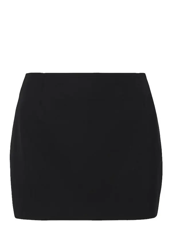 Wardrobe.NYC Virgin Wool Miniskirt - Black