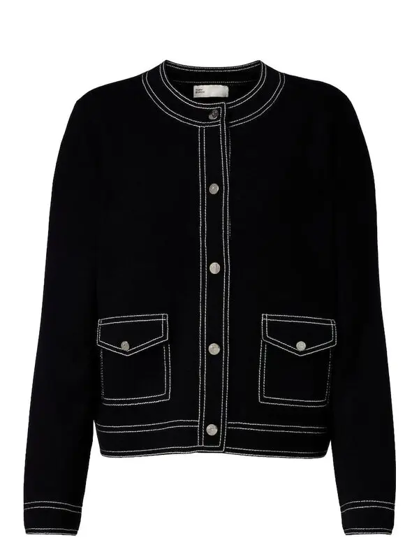 Tory Burch Wool Cardigan - Black