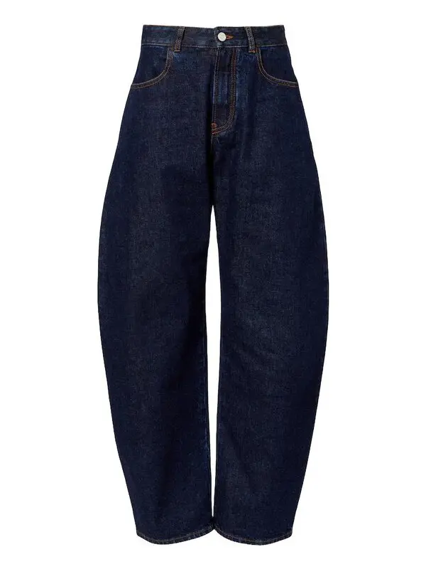 Alaïa Barrel Leg Jeans - Blue