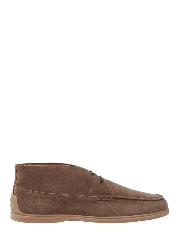 TOD'S Suede Desert Boots - Beige