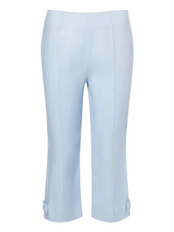Posse Harper Linen Capri Pants - Blue