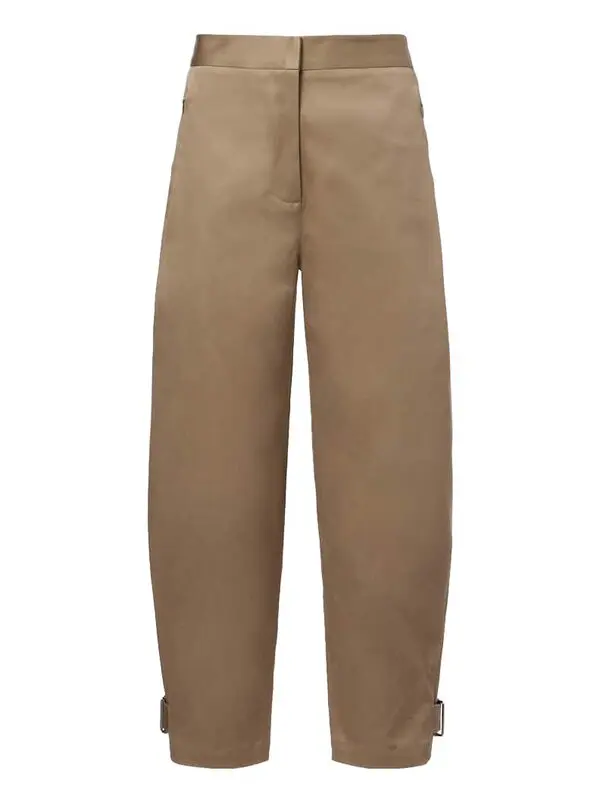 Proenza Schouler Cotton Barrel-leg Pants - Beige