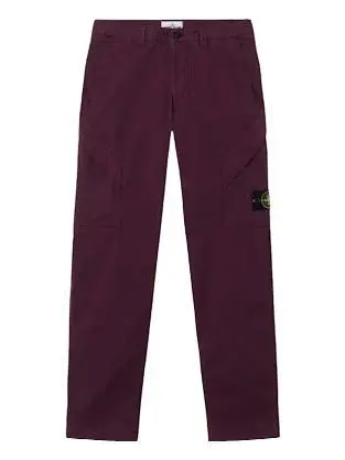 Stone Island Supima Cotton Twill Stretchtc Pant 3100003 - Amaranth
