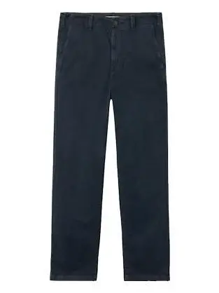 Stone Island Stretch Organic Broken Twill Cotton Old Effect Pant - Navy Blue
