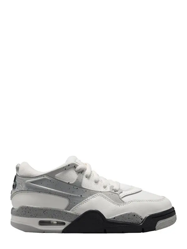 JORDAN 4 Rm White Cement Sneakers - Summit White/black/matte Silver