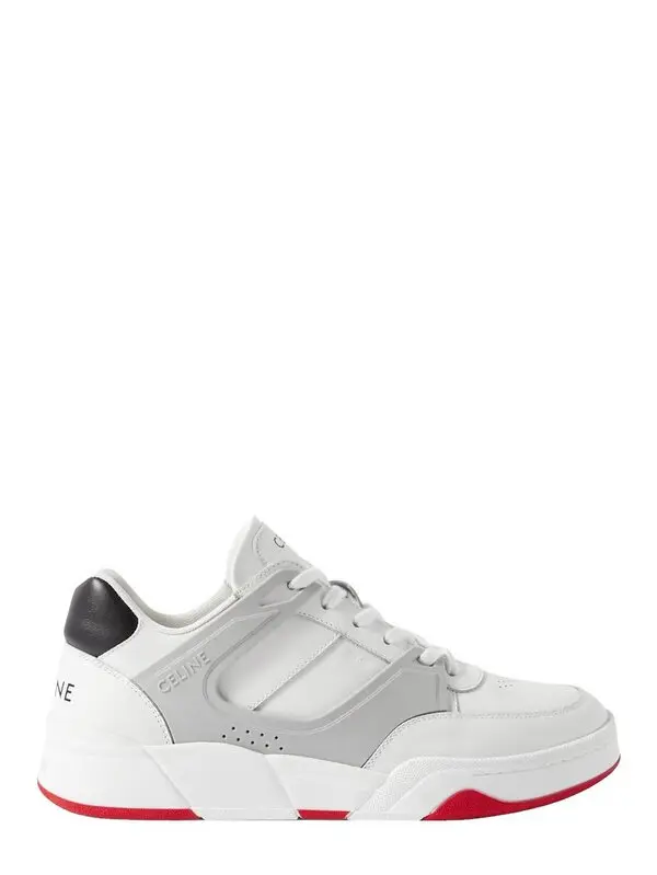 Celine Ct-07 Low Top Sneakers - Optic White/grey/black