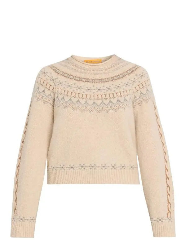 Guest In Residence Cloud Chalet Wool Cashmere Crewneck Sweater - Sandstone