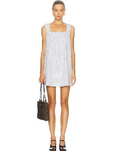 DEIJI STUDIOS Yoke Mini Dress - Mineral Stripe