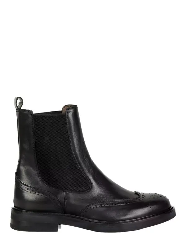 DELDUCA Brogue Duccio Boots - Black