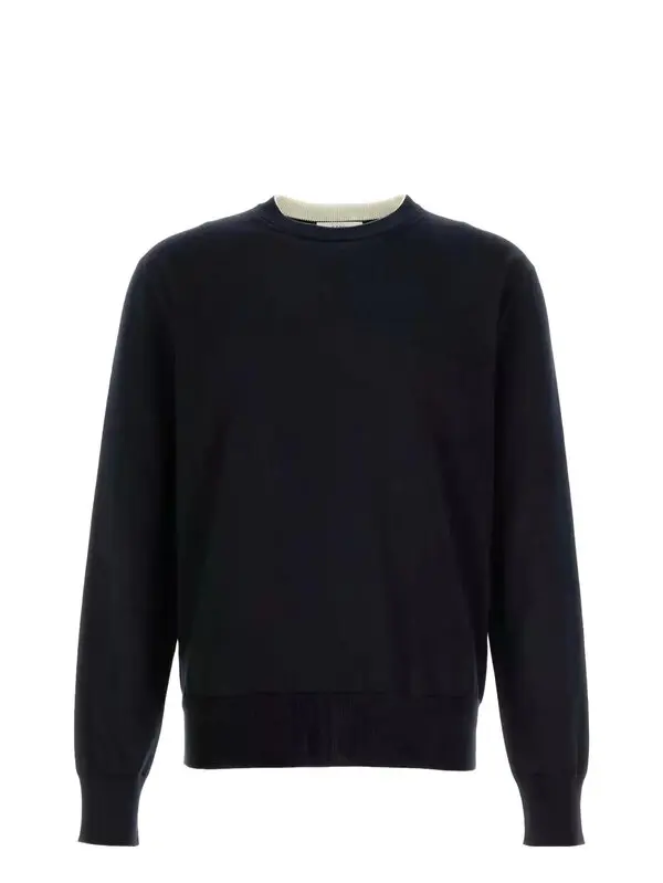 JIL SANDER Long-sleeve Cotton Sweatshirt - Blue