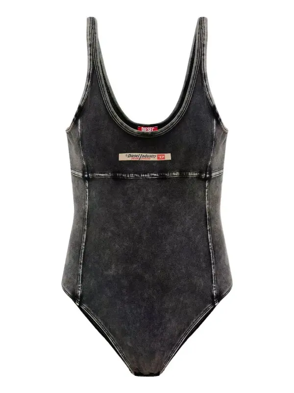 DIESEL Logo Bodysuit - Grey