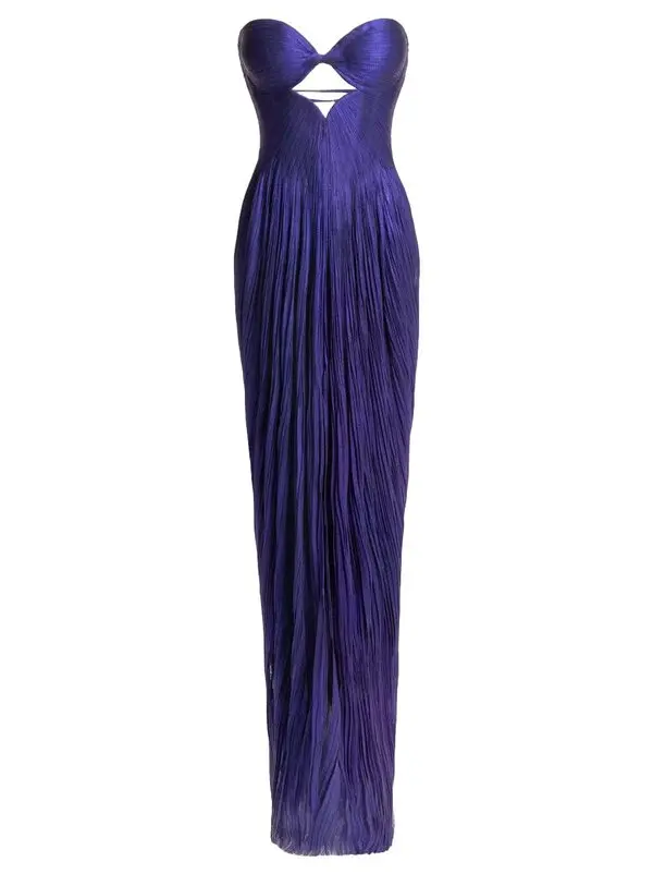 MARIA LUCIA HOHAN Stephanie Cut-out Maxi Dress - Purple