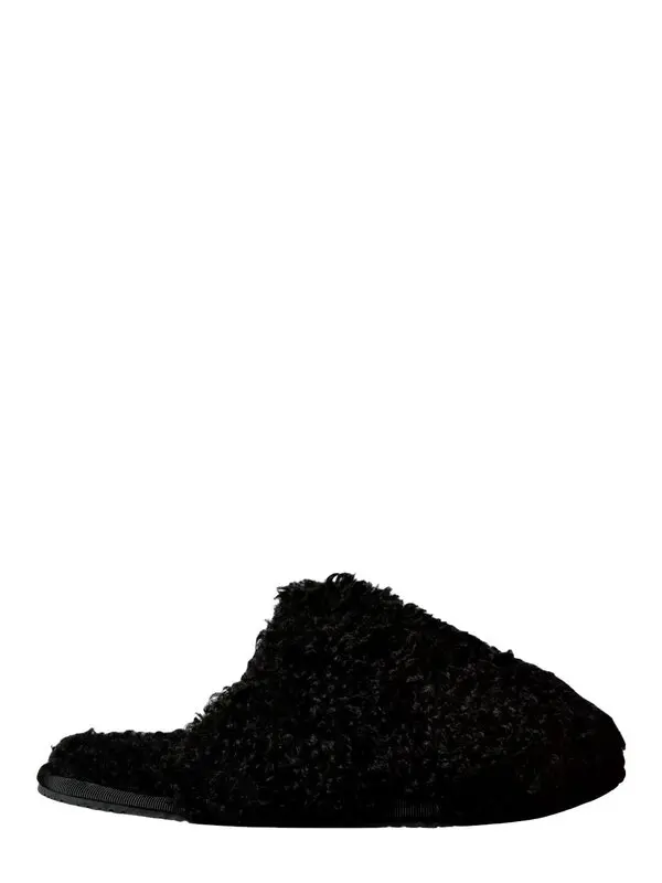 Calvin Klein Faux-shearling Slippers - Black
