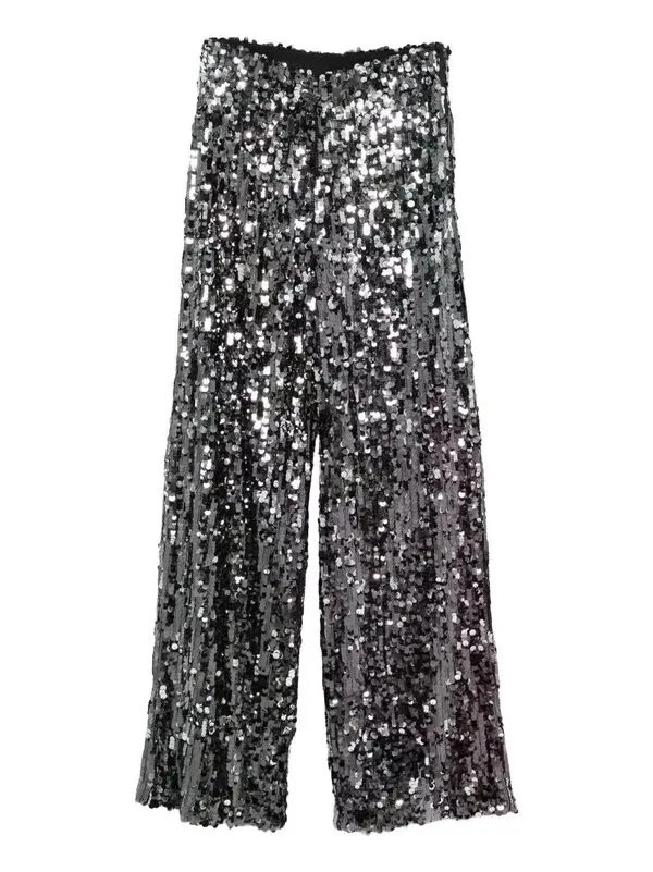 Max Mara Sequin-embellished Trousers - Black