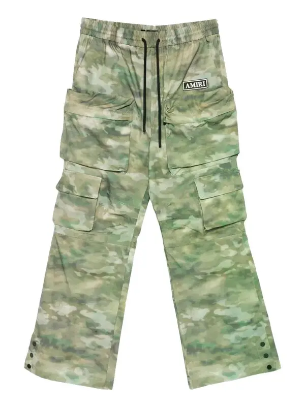 Amiri Camo-print Cargo Trousers - Green