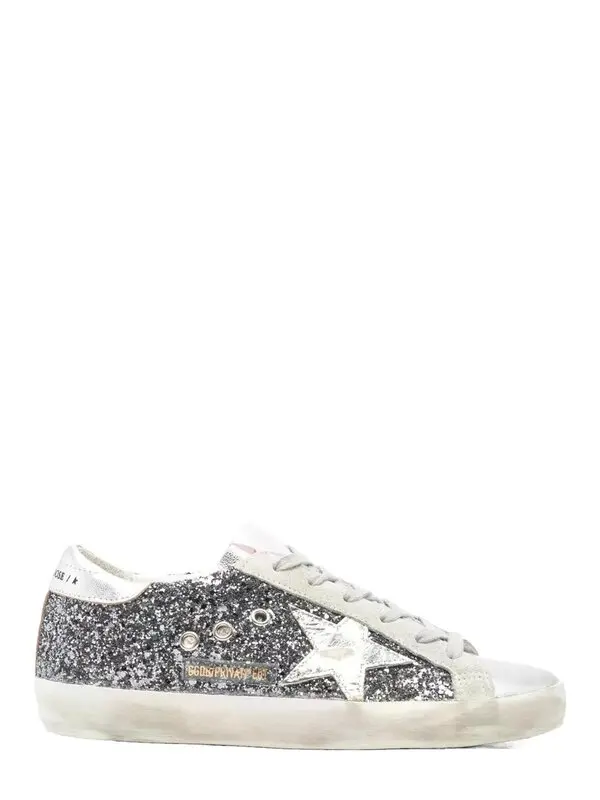 GOLDEN GOOSE Star-motif Lace-up Sneakers - Black