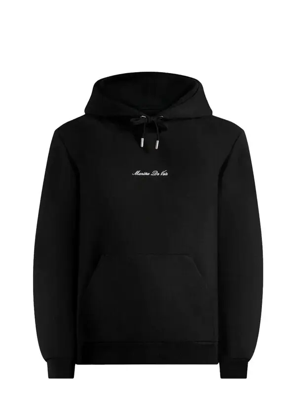 Manière De Voir Gustave Kangaroo-pocket Hoodie - Black