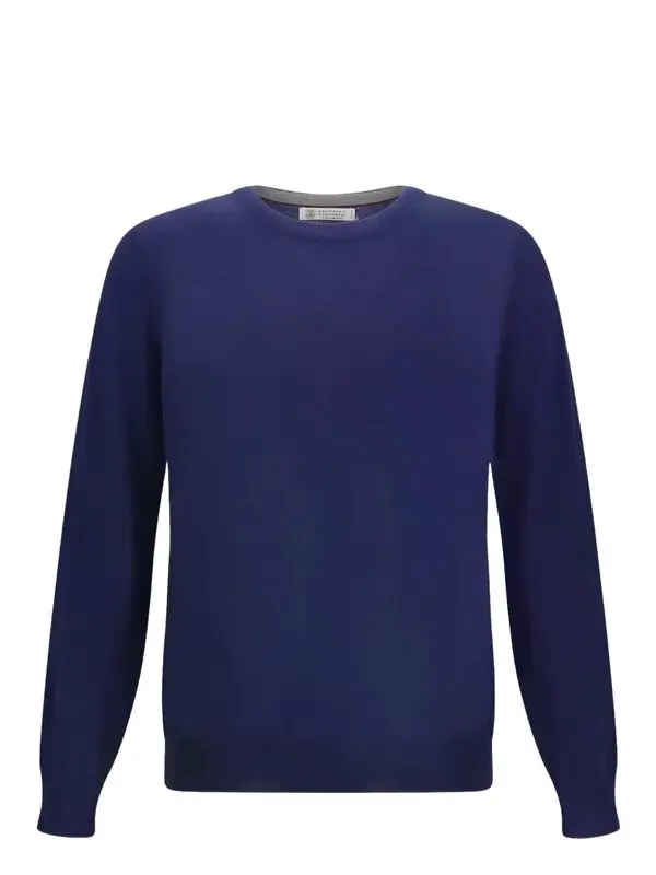 Brunello Cucinelli Crew Neck Sweater - Blue