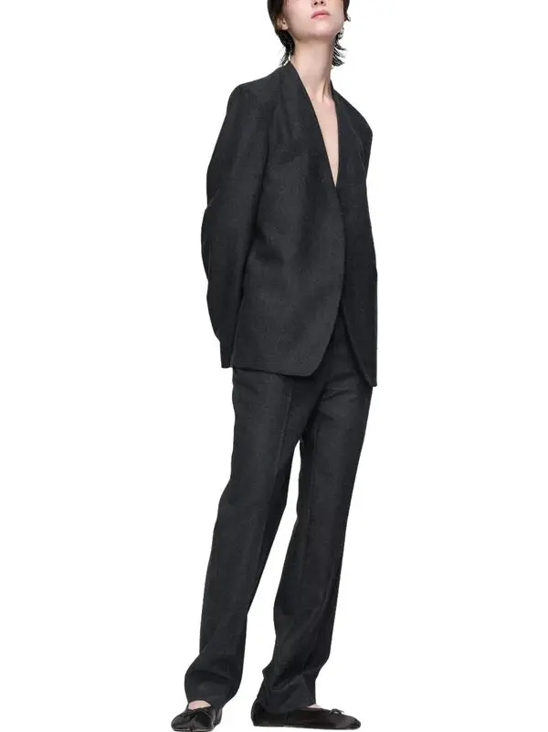 MAISON MARGIELA Wool Trousers - Grey