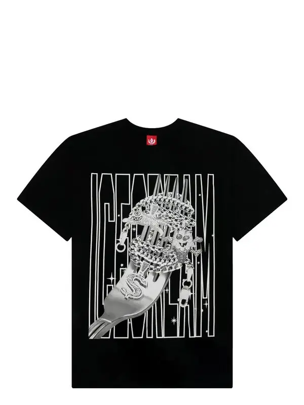 ICECREAM Pasta Graphic-print T-shirt - Black