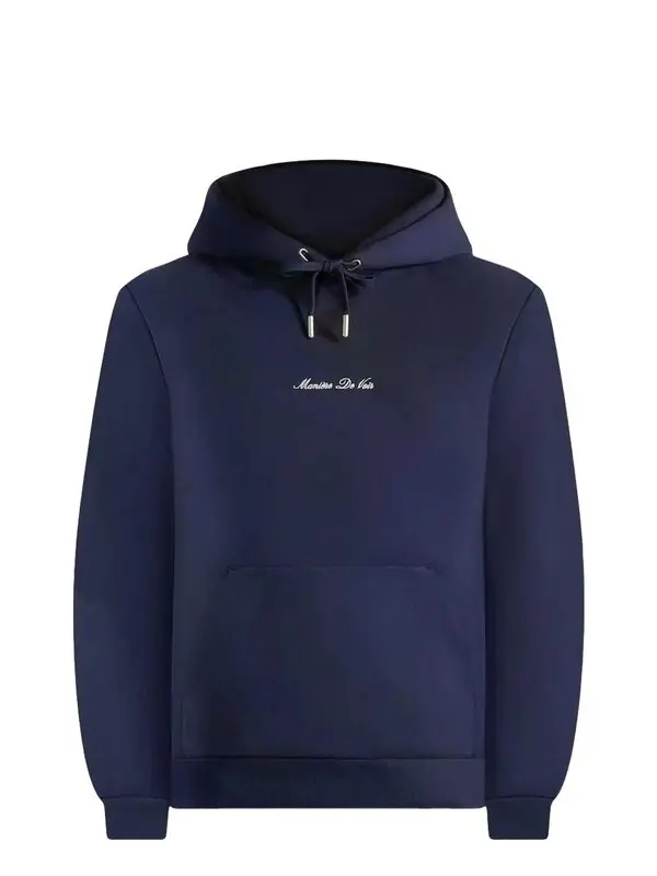 Manière De Voir Kangaroo-pocket Hoodie - Blue