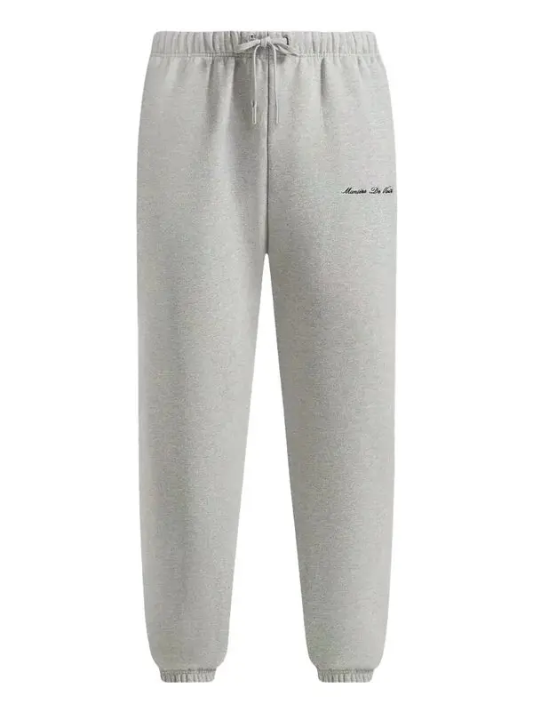 Manière De Voir Alistair Logo-embroidery Track Pants - Grey