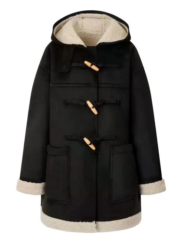 STUDIO TOMBOY Toggle-fastening Duffle Coat - Black